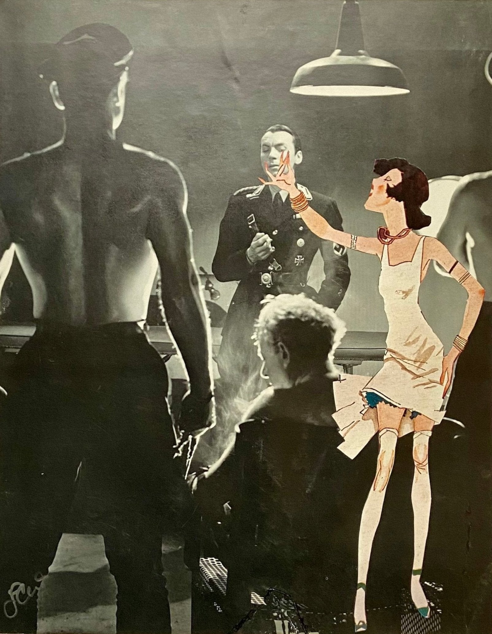 Lisa Wines Collage THEY DID NAZI HER COMING – Panterra Gallery